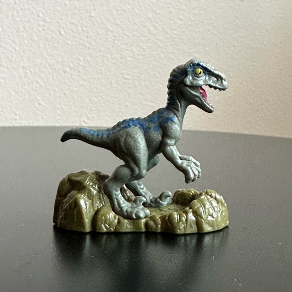 Mattel | Other | Mattel Jurassic World Blue Velociraptor Dinosaur Mini ...